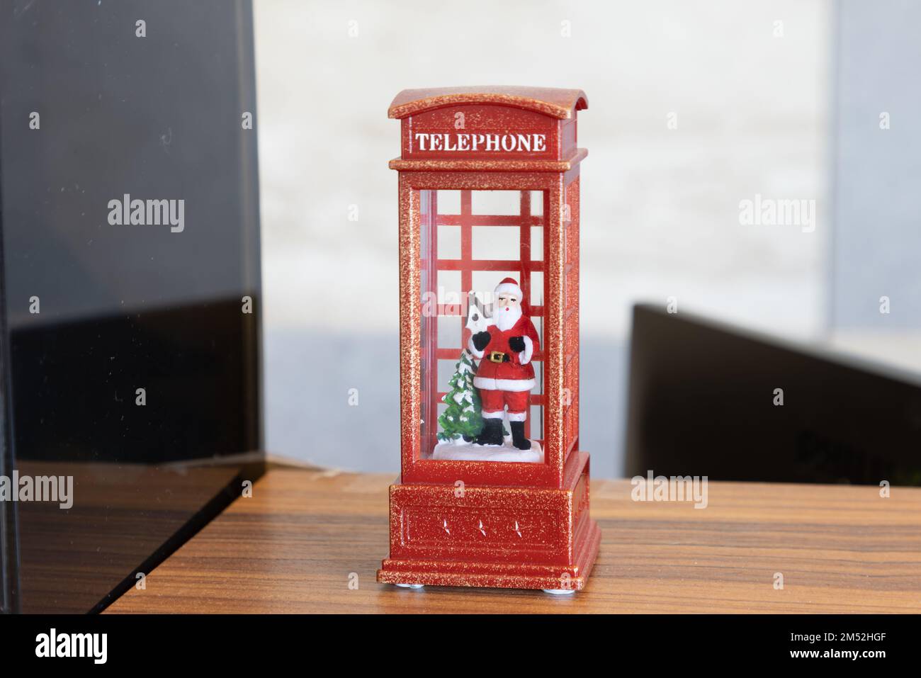 Interior traditional red telephone box hi-res stock photography and ...