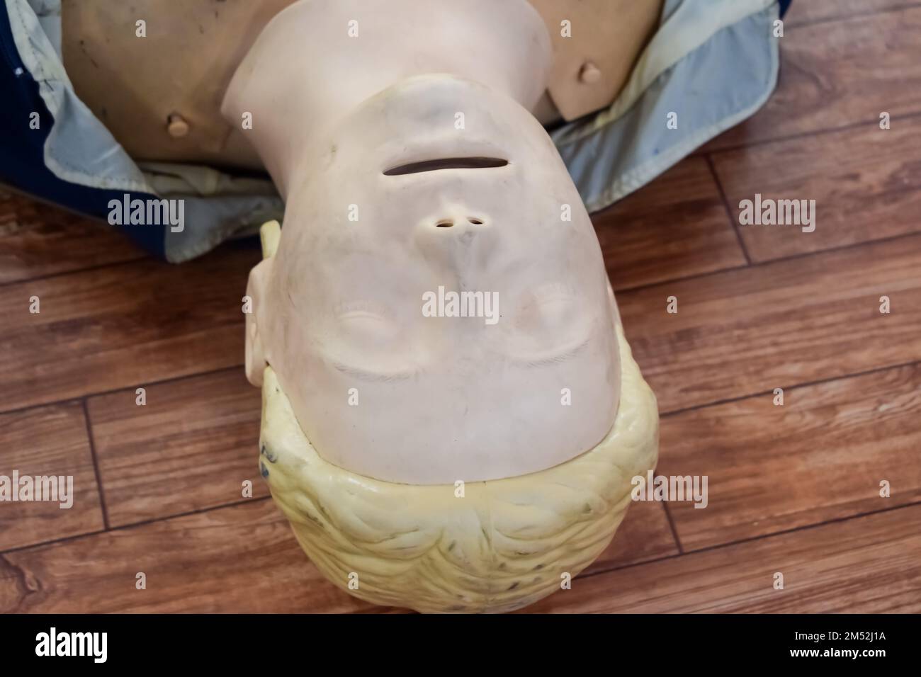 Human dummy lies on the floor during first Aid Training ...