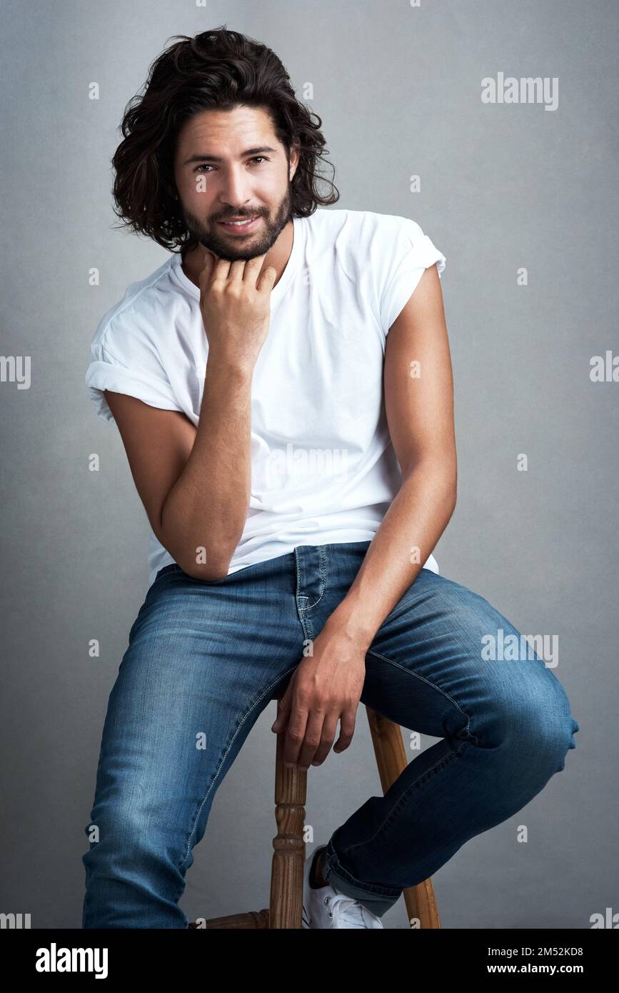 Nothing looks better than confidence. Studio shot of a handsome young ...