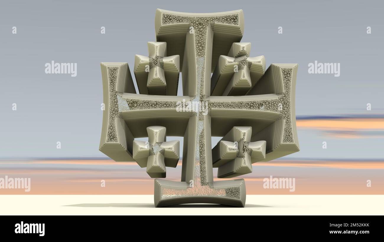 A 3D Illustration of an architectural structure. Artists, Designers ...