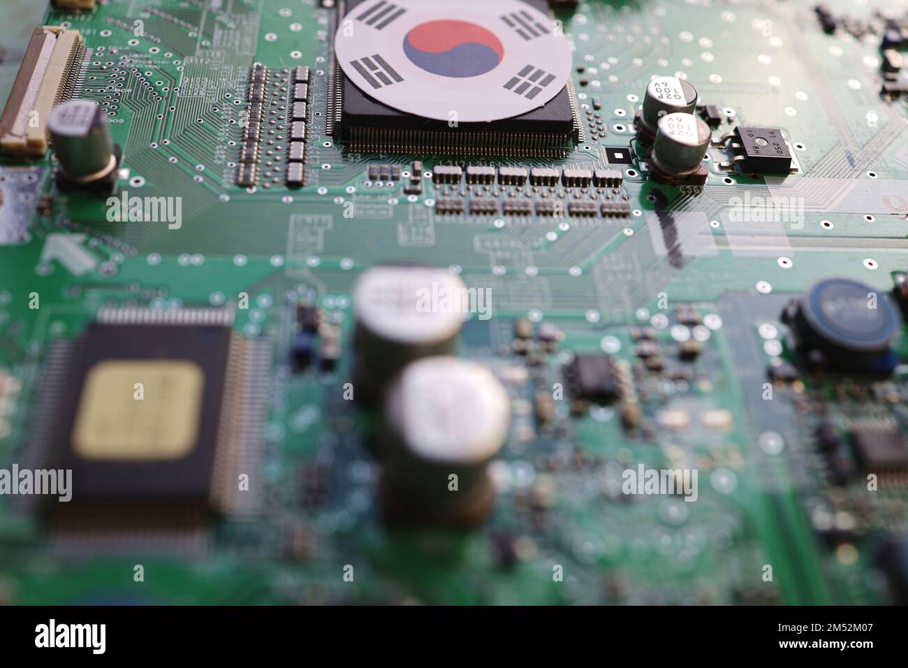 Tokyo, Japan, December 2022.Semiconductor printed circuit board ...