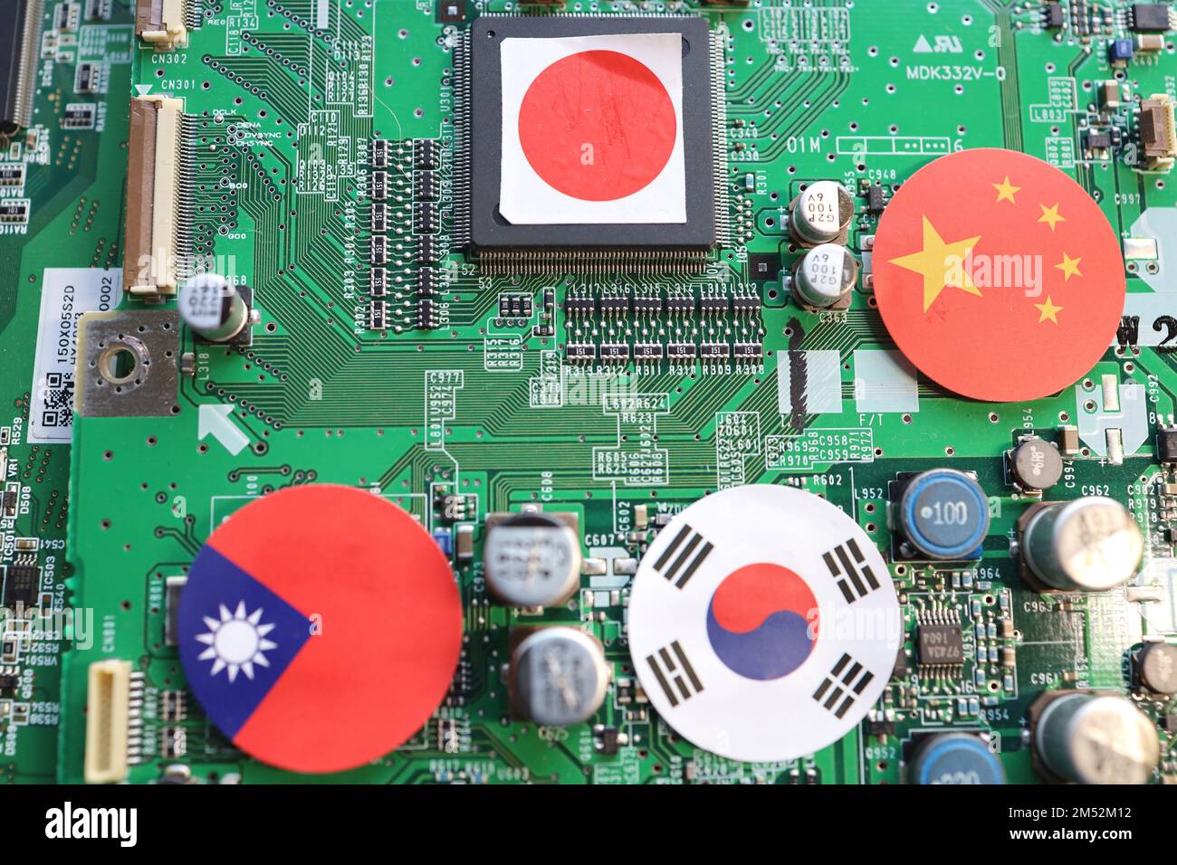 Tokyo, Japan, December 2022.Semiconductor printed circuit board ...