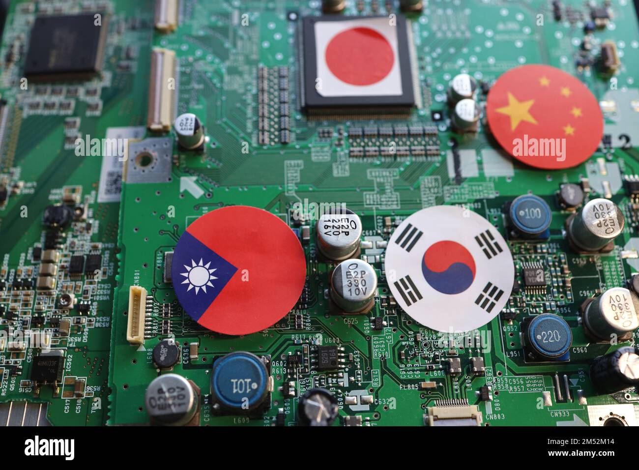 Tokyo, Japan, December 2022.Semiconductor printed circuit board ...