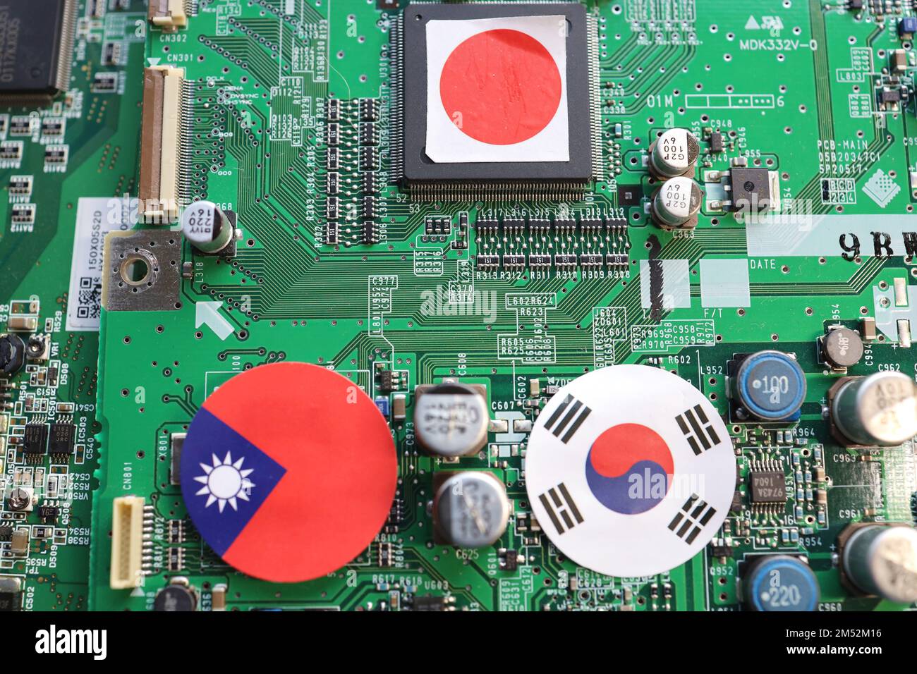 Tokyo, Japan, December 2022.Semiconductor printed circuit board ...