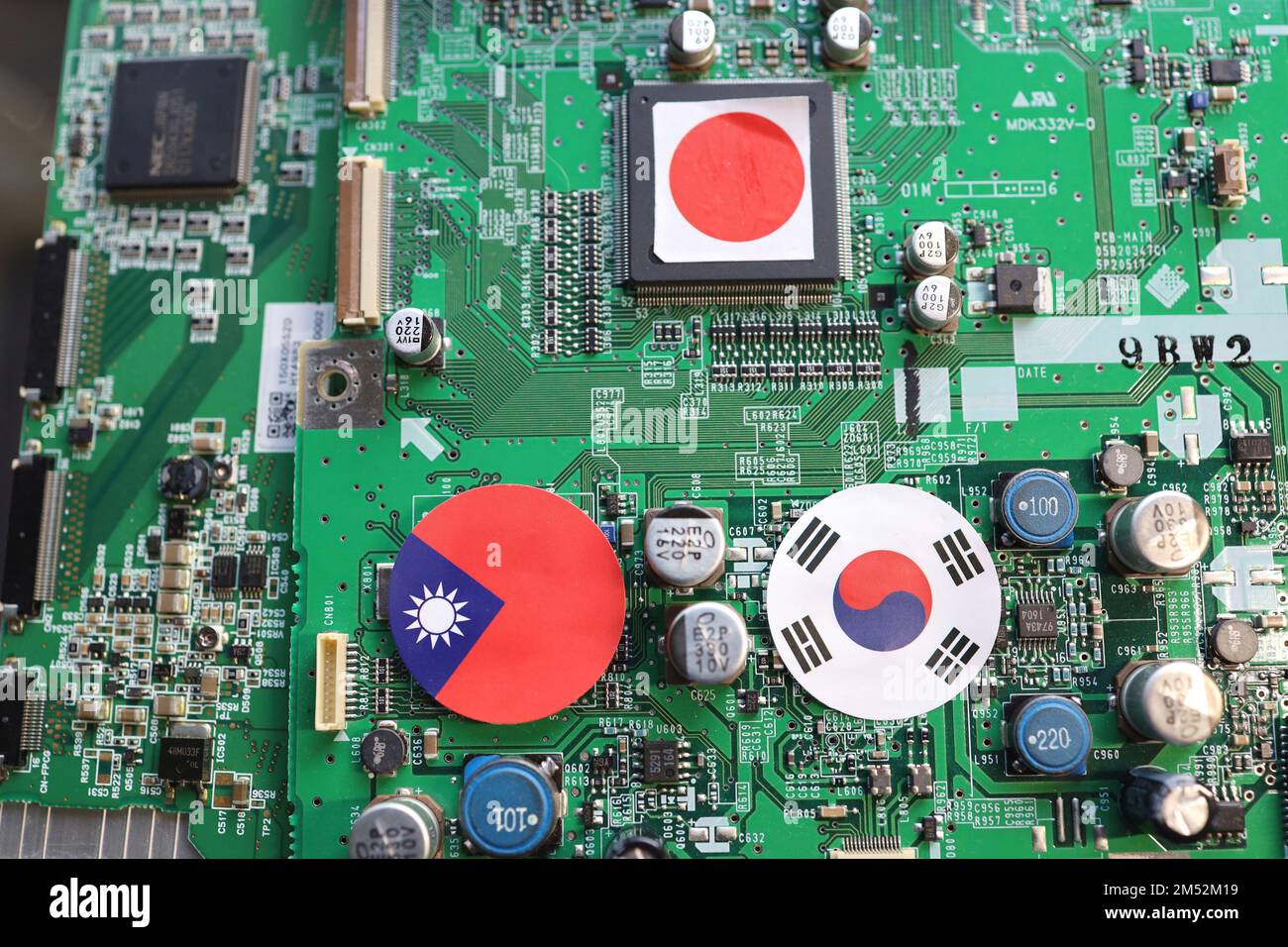 Tokyo, Japan, December 2022.Semiconductor printed circuit board ...