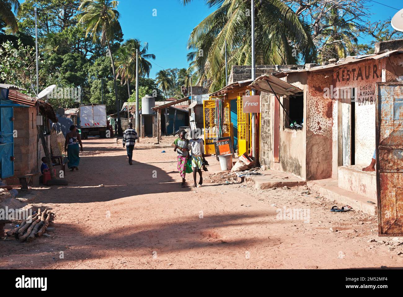 Small village on Casamance river, Ziguinchor Region, Senegal, West ...