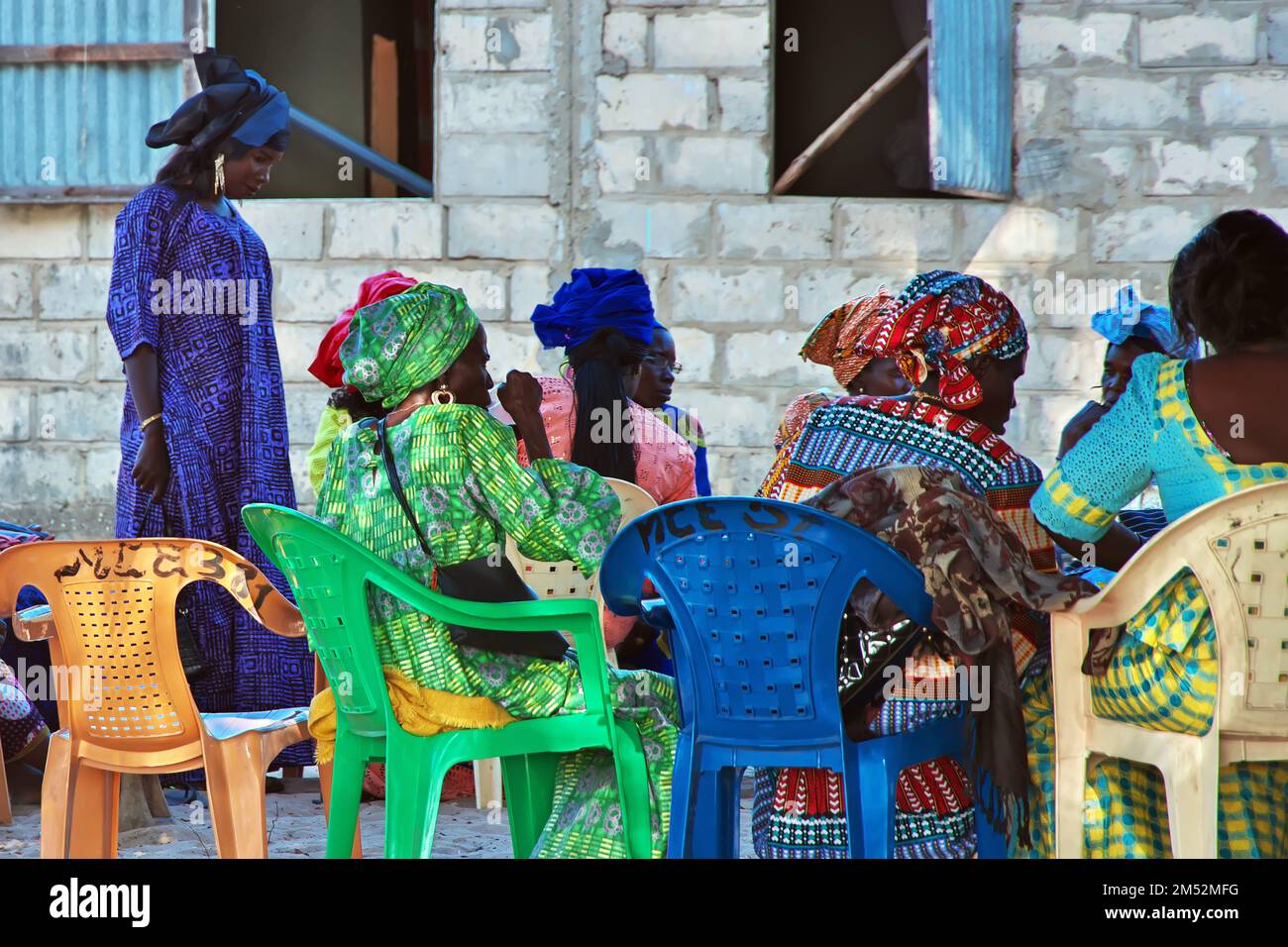 Wedding in the village on Casamance river, Ziguinchor Region, Senegal ...