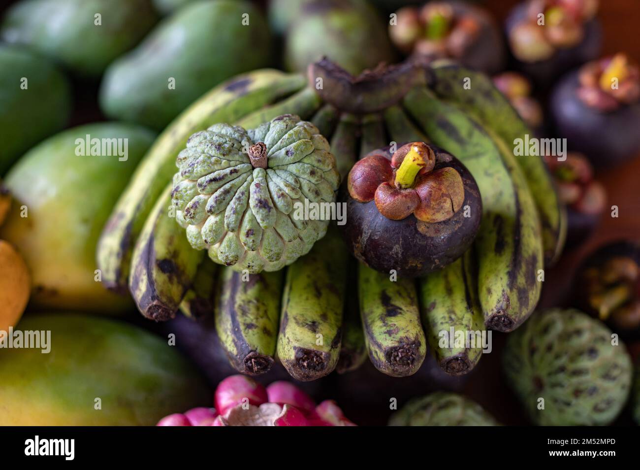 Set of Balinese fruits and vegetables . Flat lay Stock Photo - Alamy