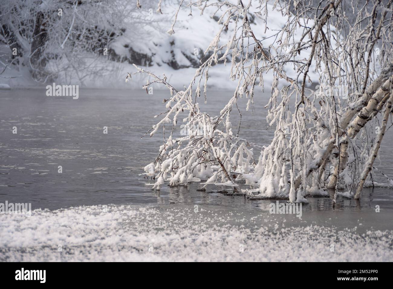 Snow melting into river hi-res stock photography and images - Alamy