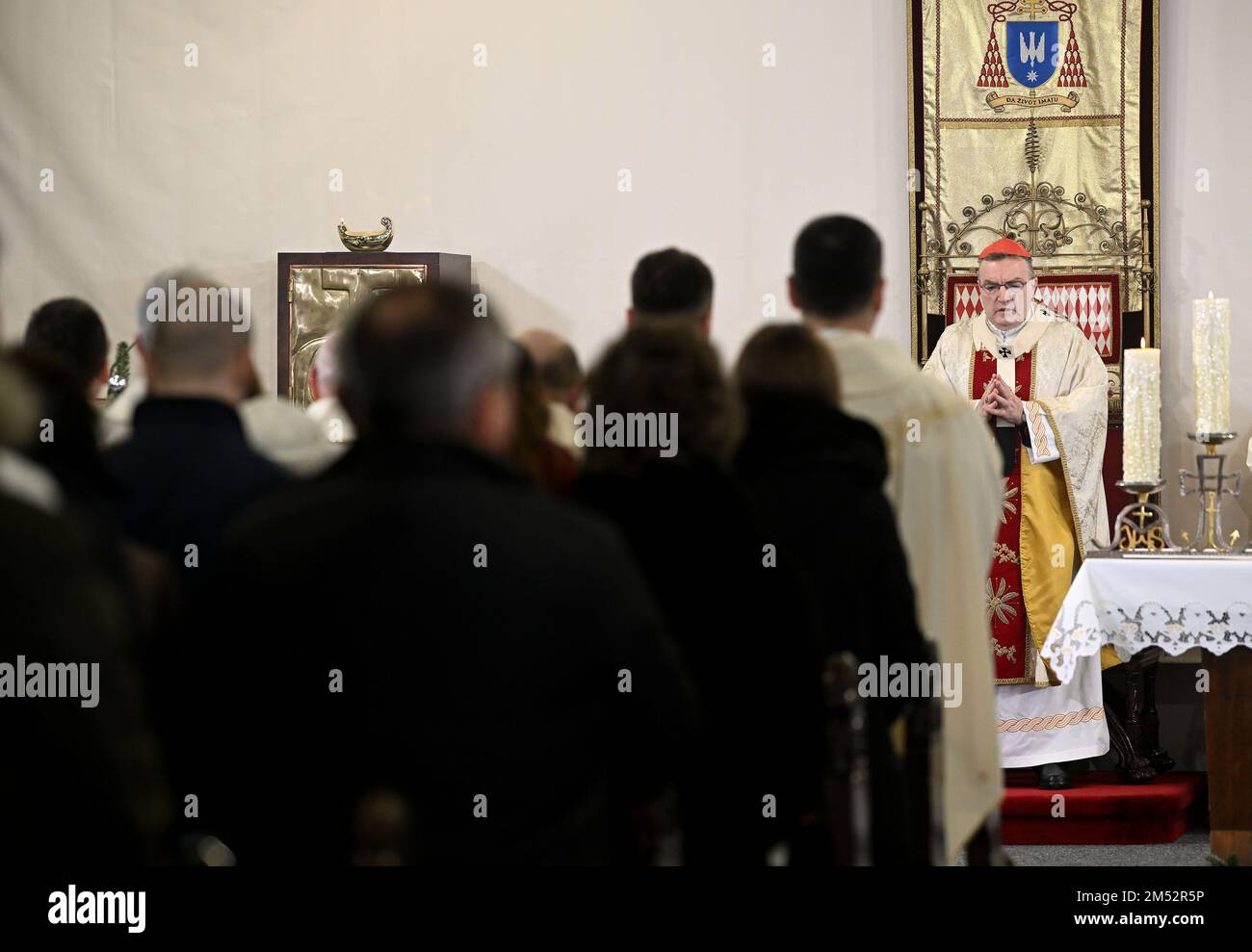 Zagreb, Croatia. 25th Dec 2022. Croatian Cardinal and Archbishop of ...