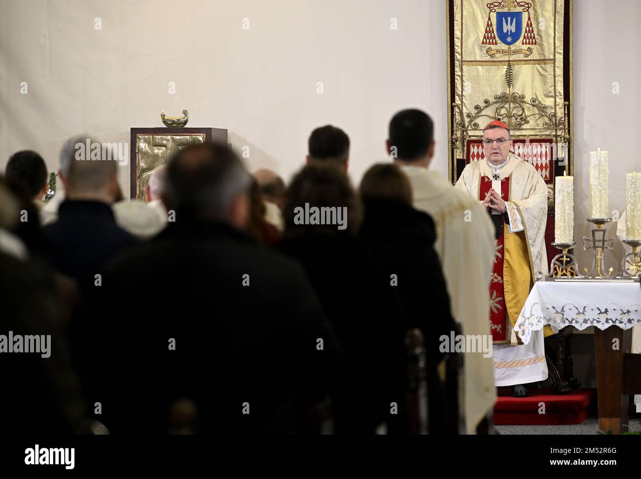 Zagreb, Croatia. 25th Dec 2022. Croatian Cardinal and Archbishop of ...