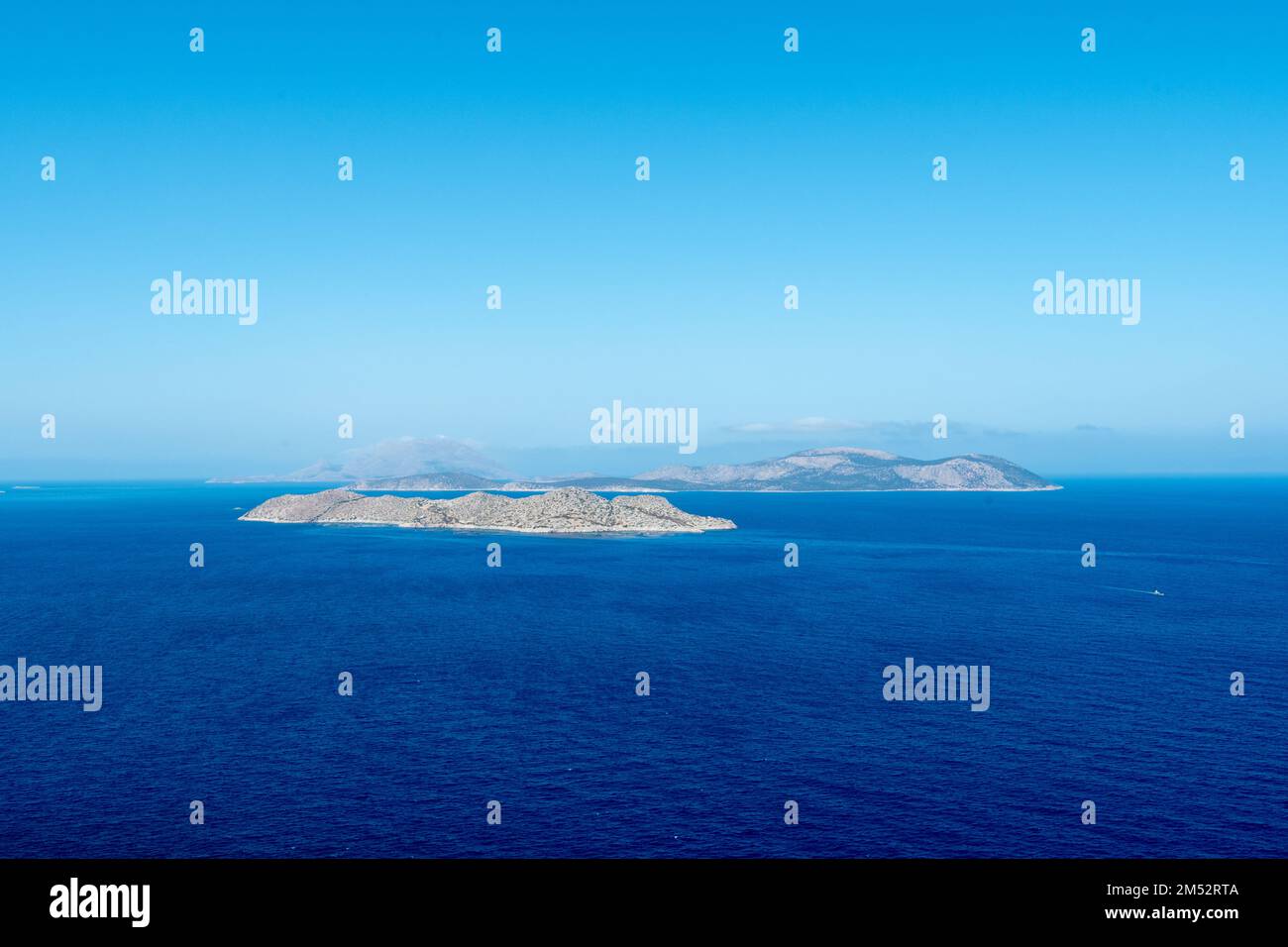 A panoramic view of the smaller islands around Rhodes Stock Photo - Alamy