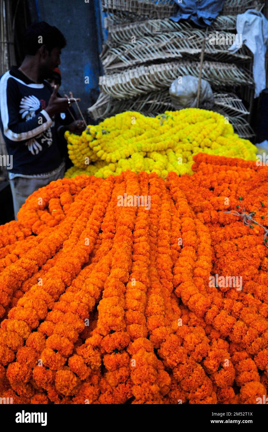 Mallick Ghat is one of the biggest flower markets in Asia. Early ...