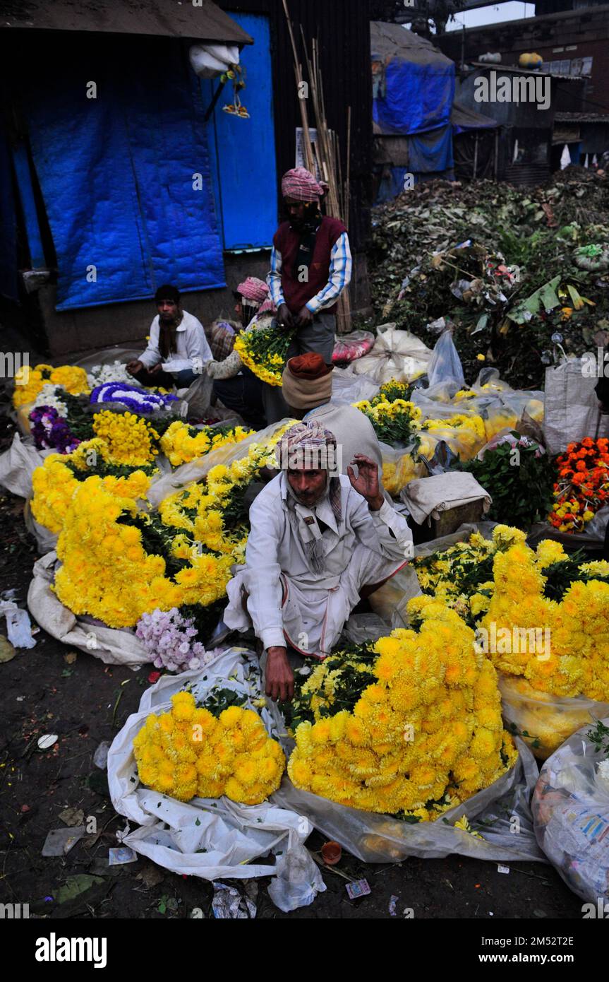 Mallick Ghat is one of the biggest flower markets in Asia. Early ...