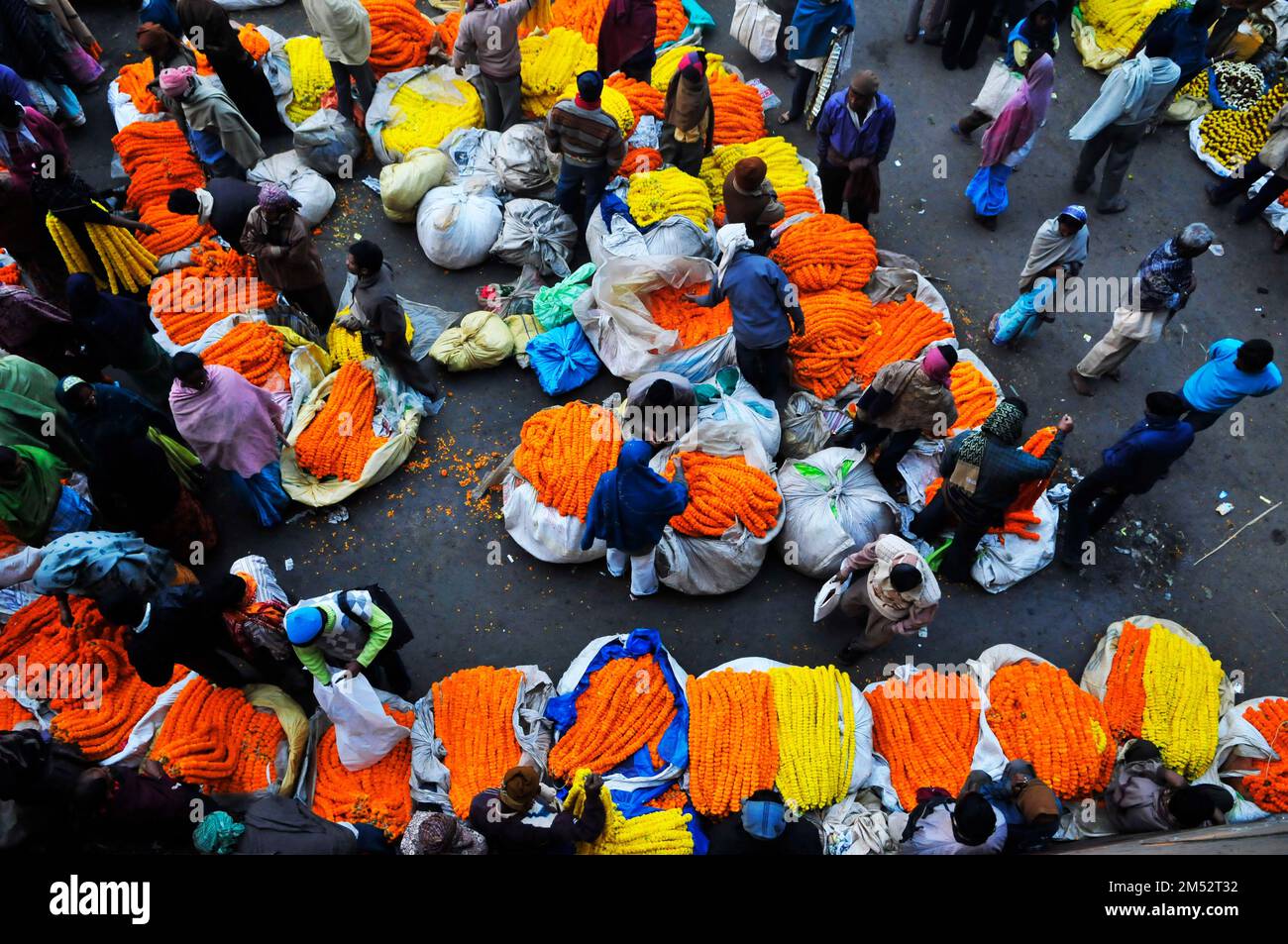 Mallick Ghat is one of the biggest flower markets in Asia. Early ...