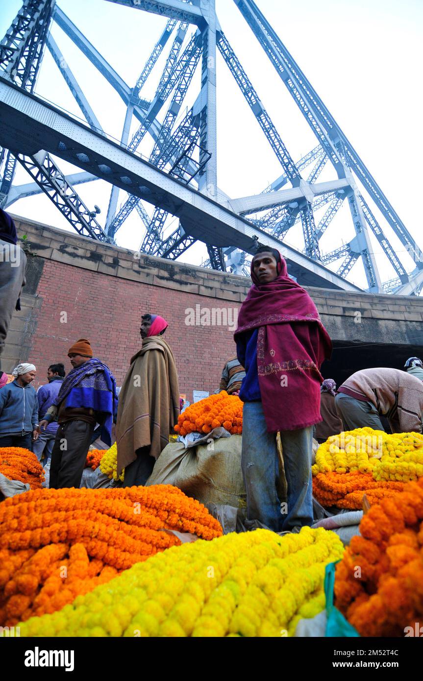 Mallick Ghat is one of the biggest flower markets in Asia. Early ...