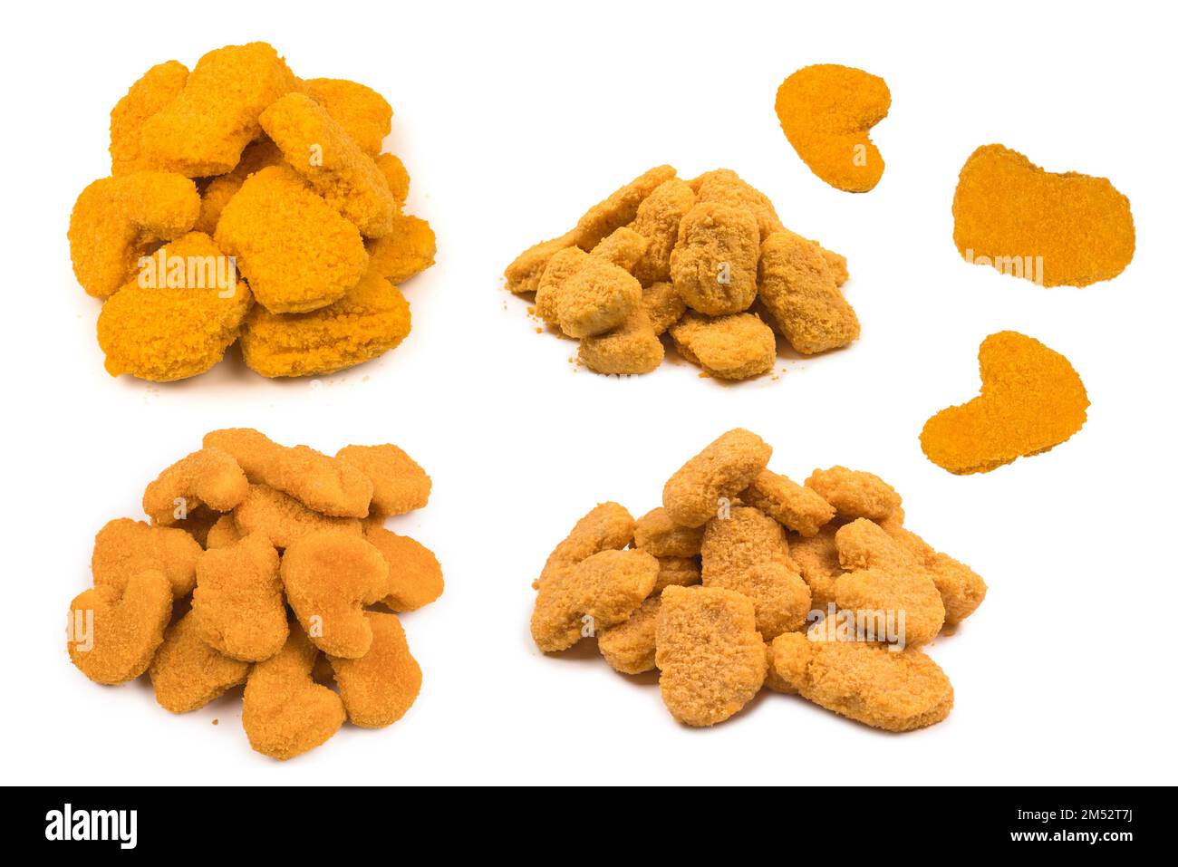 Nuggets isolated on a white background Stock Photo - Alamy