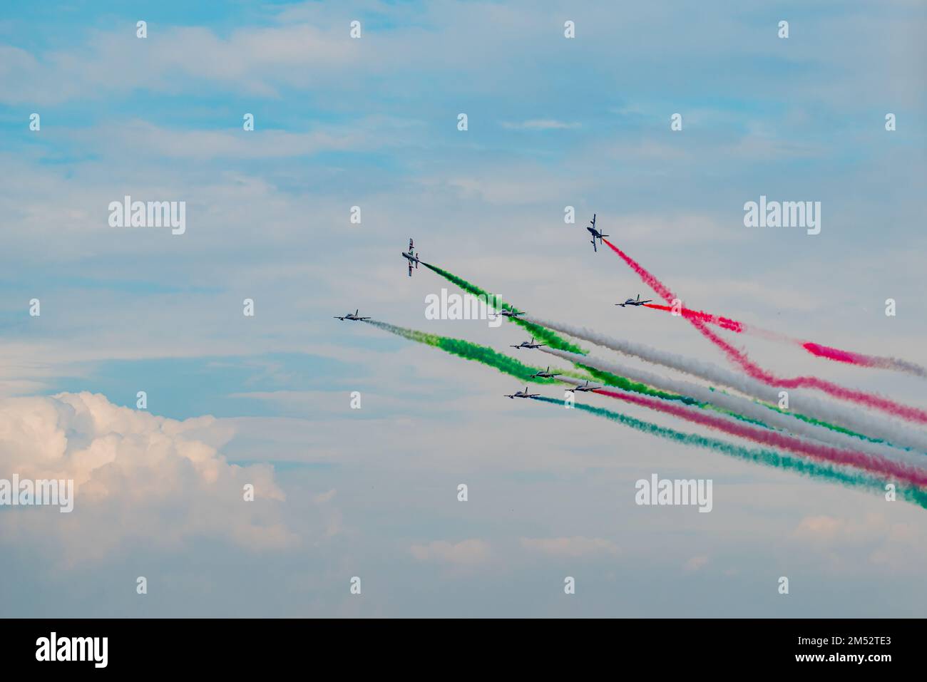 The red arrows in the sky Stock Photo - Alamy