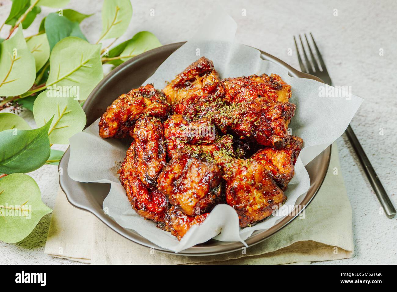 yangnyeom chicken, Korean style Seasoned Fried Chicken : This dish is seasoned chicken cut into ...