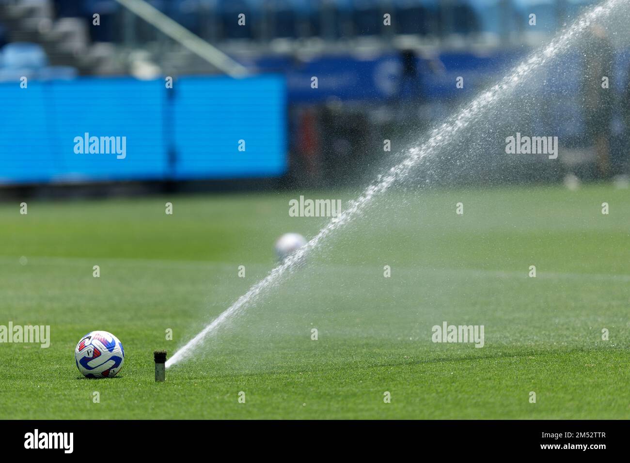 Football pitch sprinklers hi-res stock photography and images - Alamy