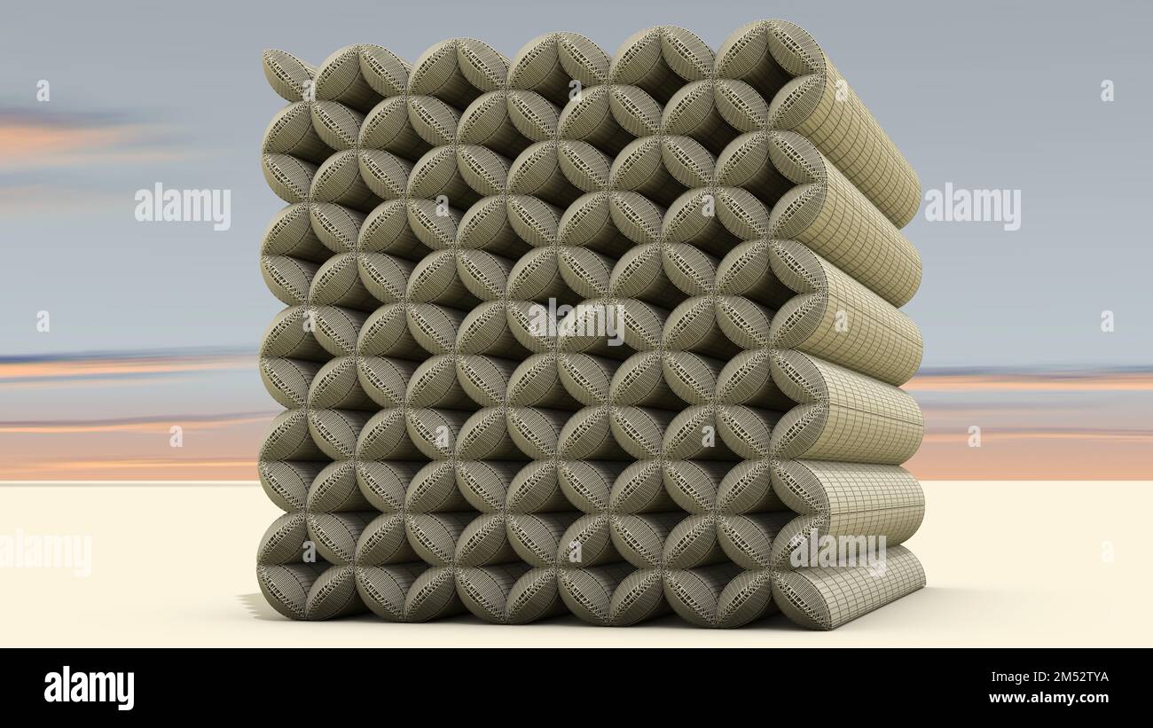 A 3D Illustration of an architectural structure. Artists, Designers ...