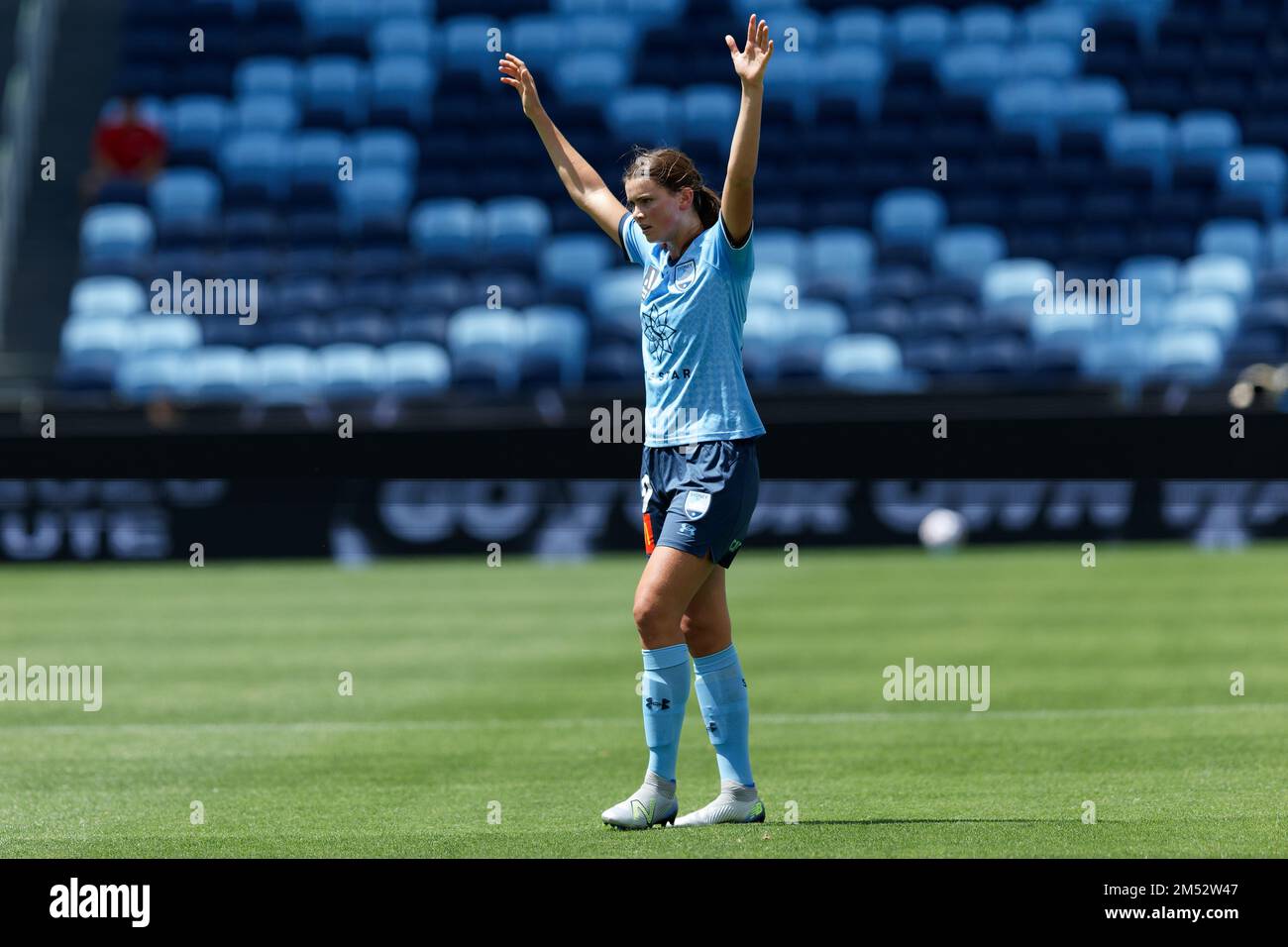 Sydney, Australia. 24th Dec 2022. Charlize Rule of Sydney FC signals to ...