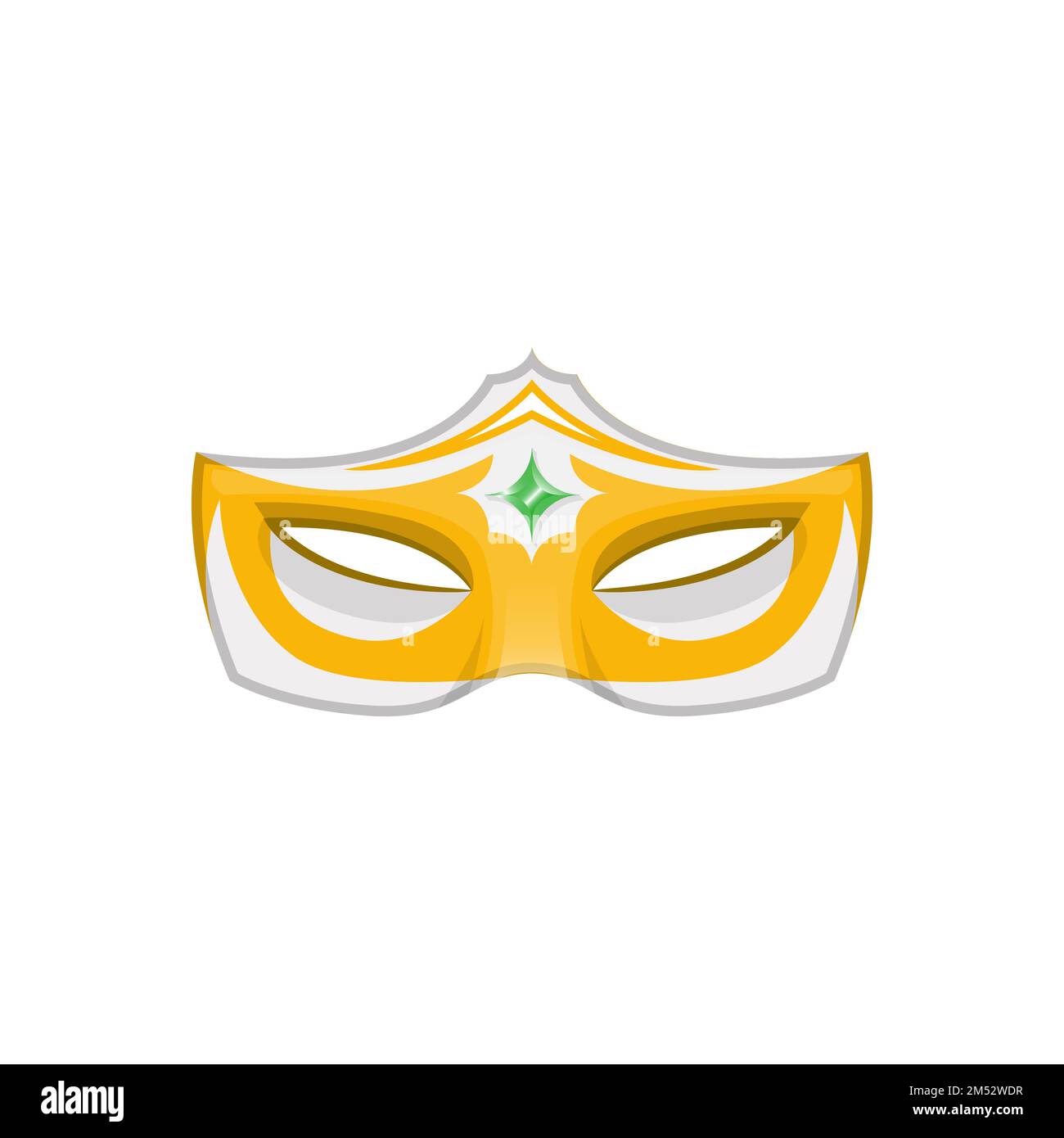 Venetian carnival mask hand painted isolated on white background ...