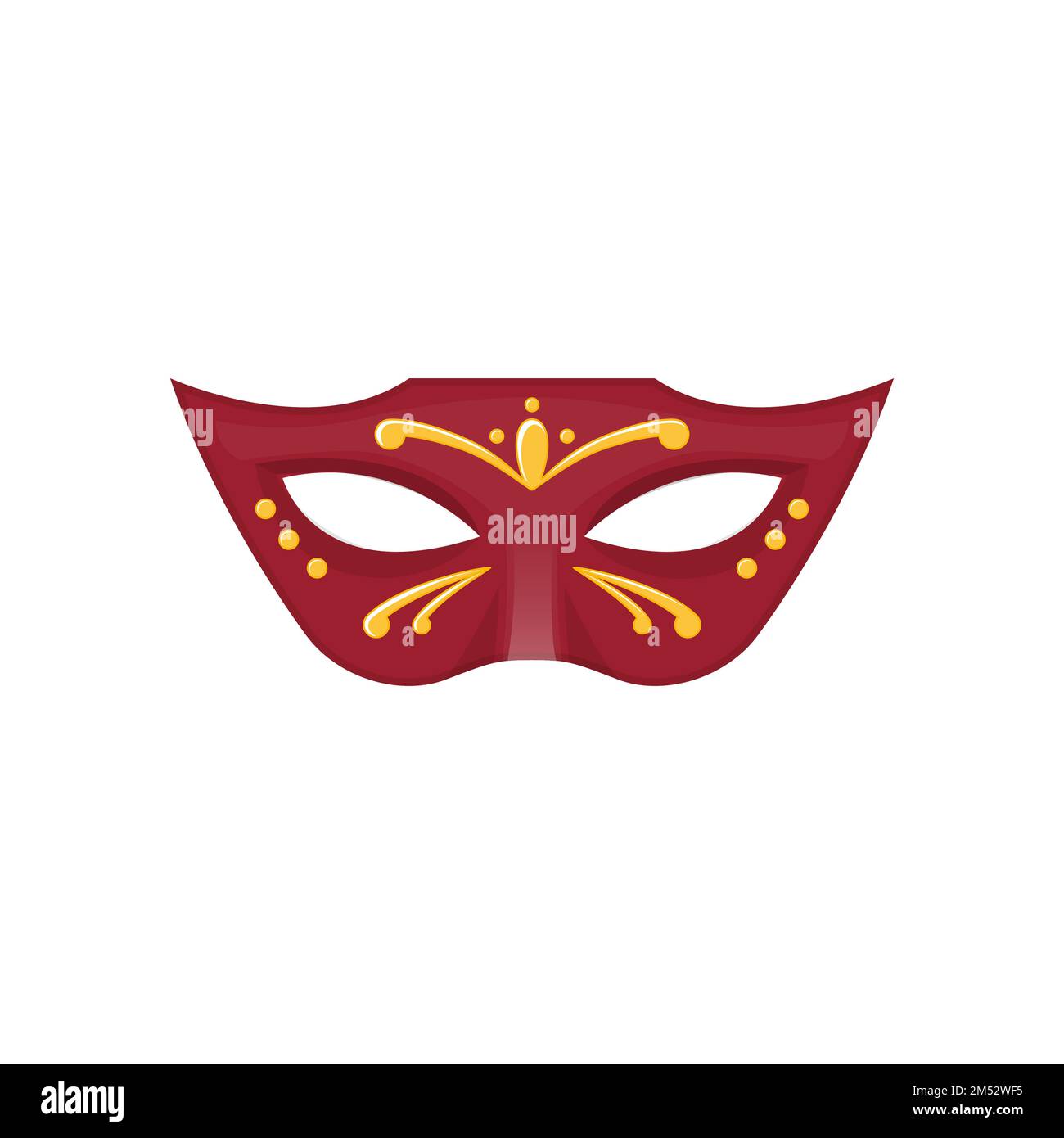Venetian carnival mask hand painted isolated on white background ...