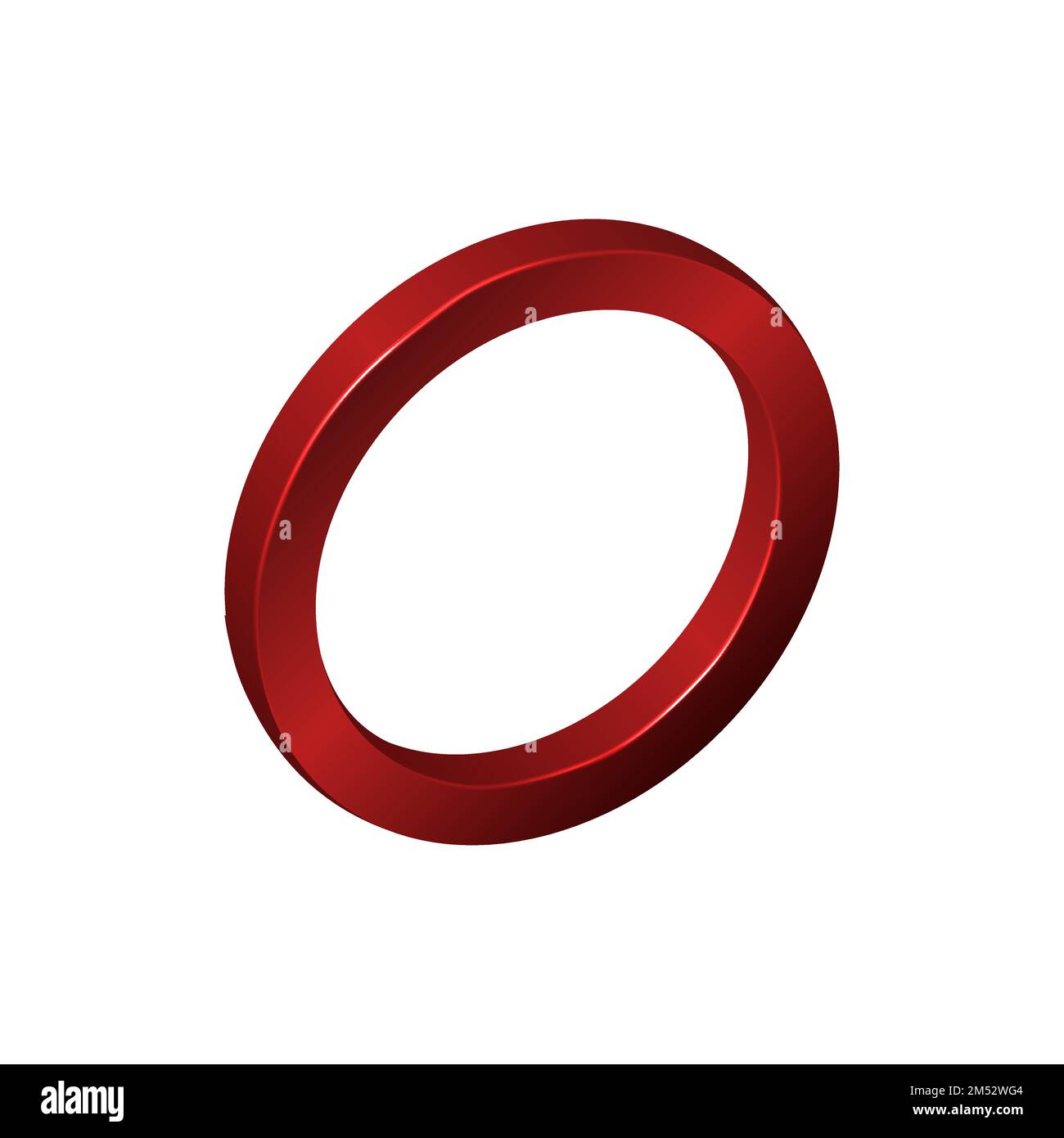 Letter O character in a realistic 3D icon style Vector Illustration ...