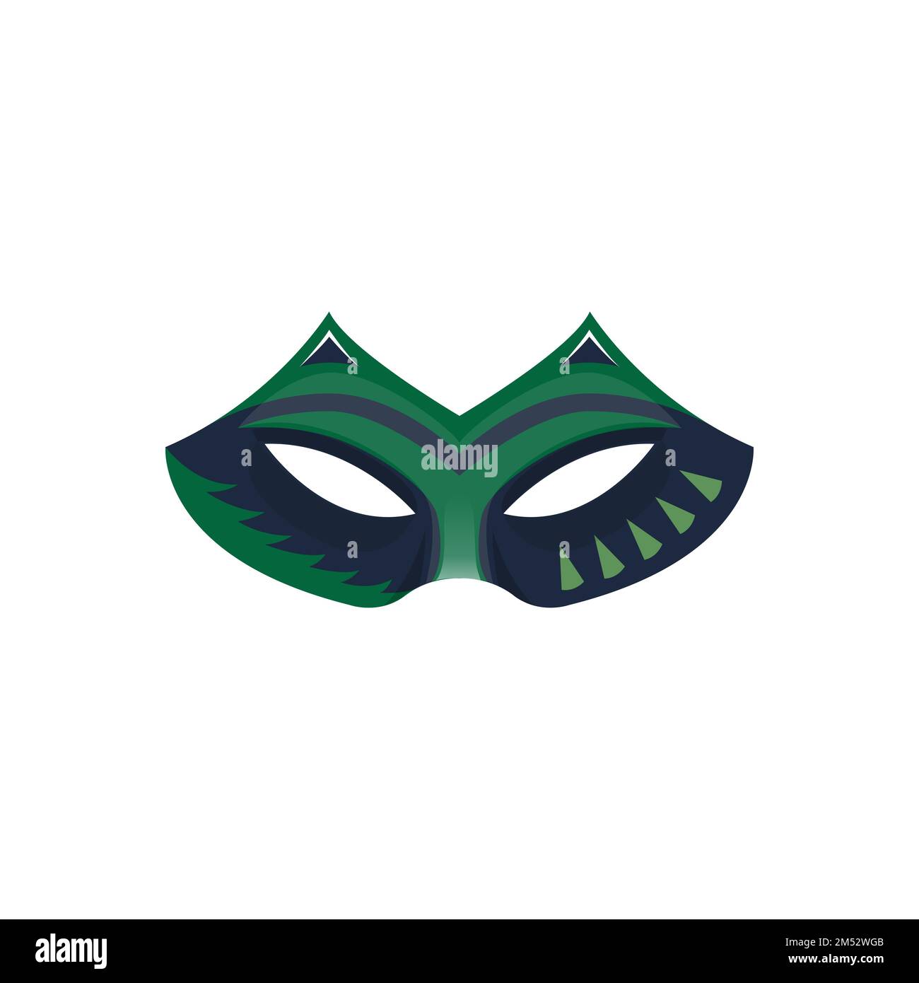 Venetian carnival mask hand painted isolated on white background ...