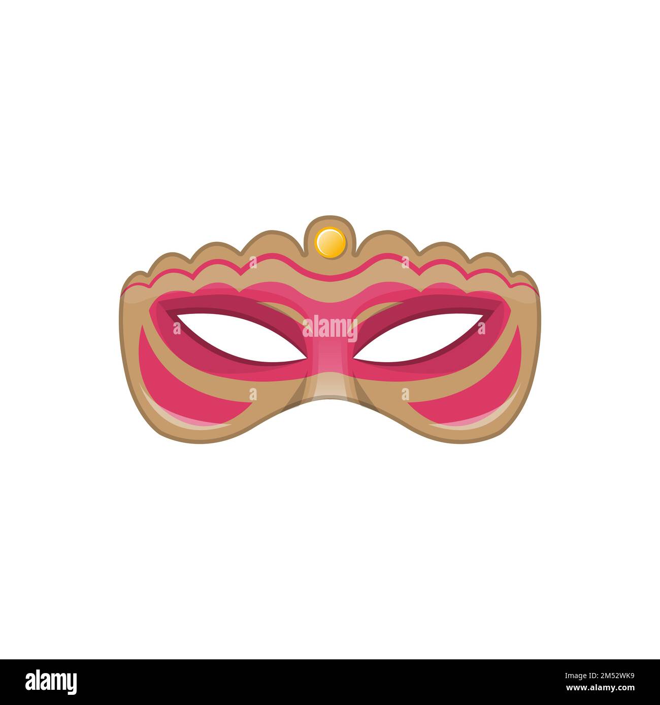 Venetian carnival mask hand painted isolated on white background ...