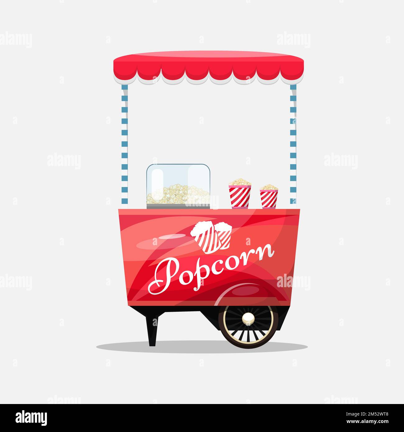Popcorn cart, kiosk on wheels, retailers, sweets and confectionery ...