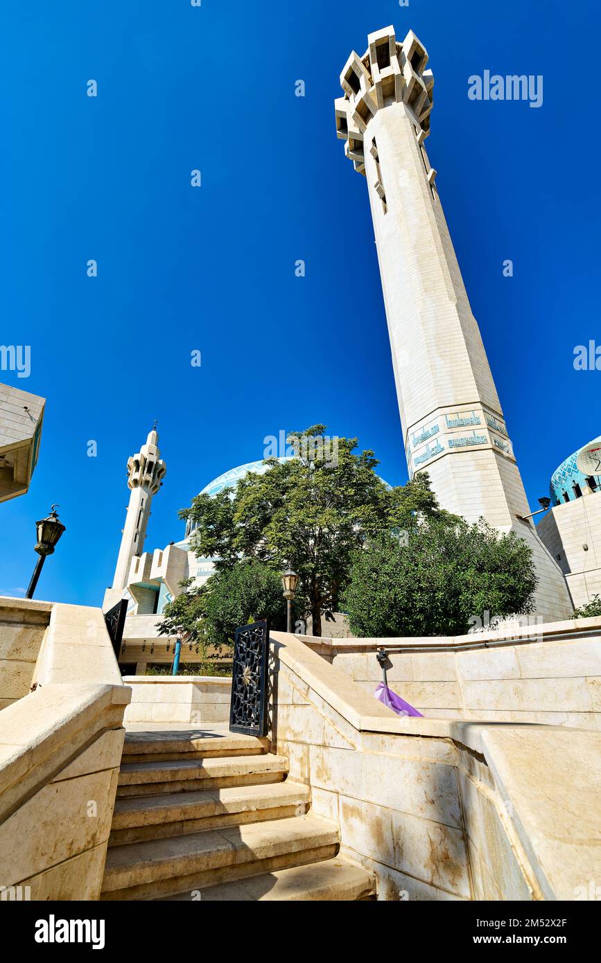 Amman Jordan. King Abdullah Mosque Stock Photo - Alamy