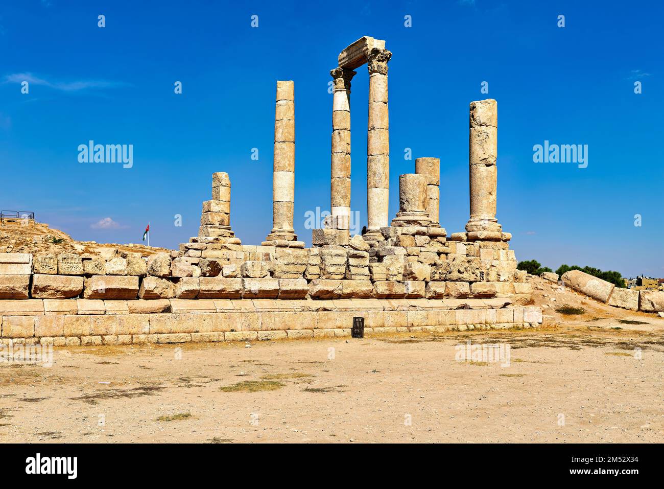 Amman Jordan. The Citadel Stock Photo - Alamy