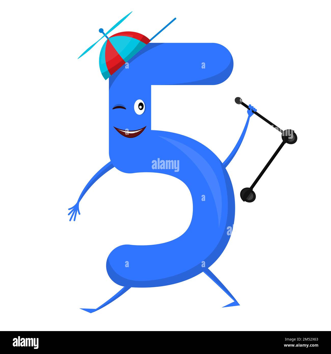 Five Cute fun colorful figure in the form of cartoon characters for ...