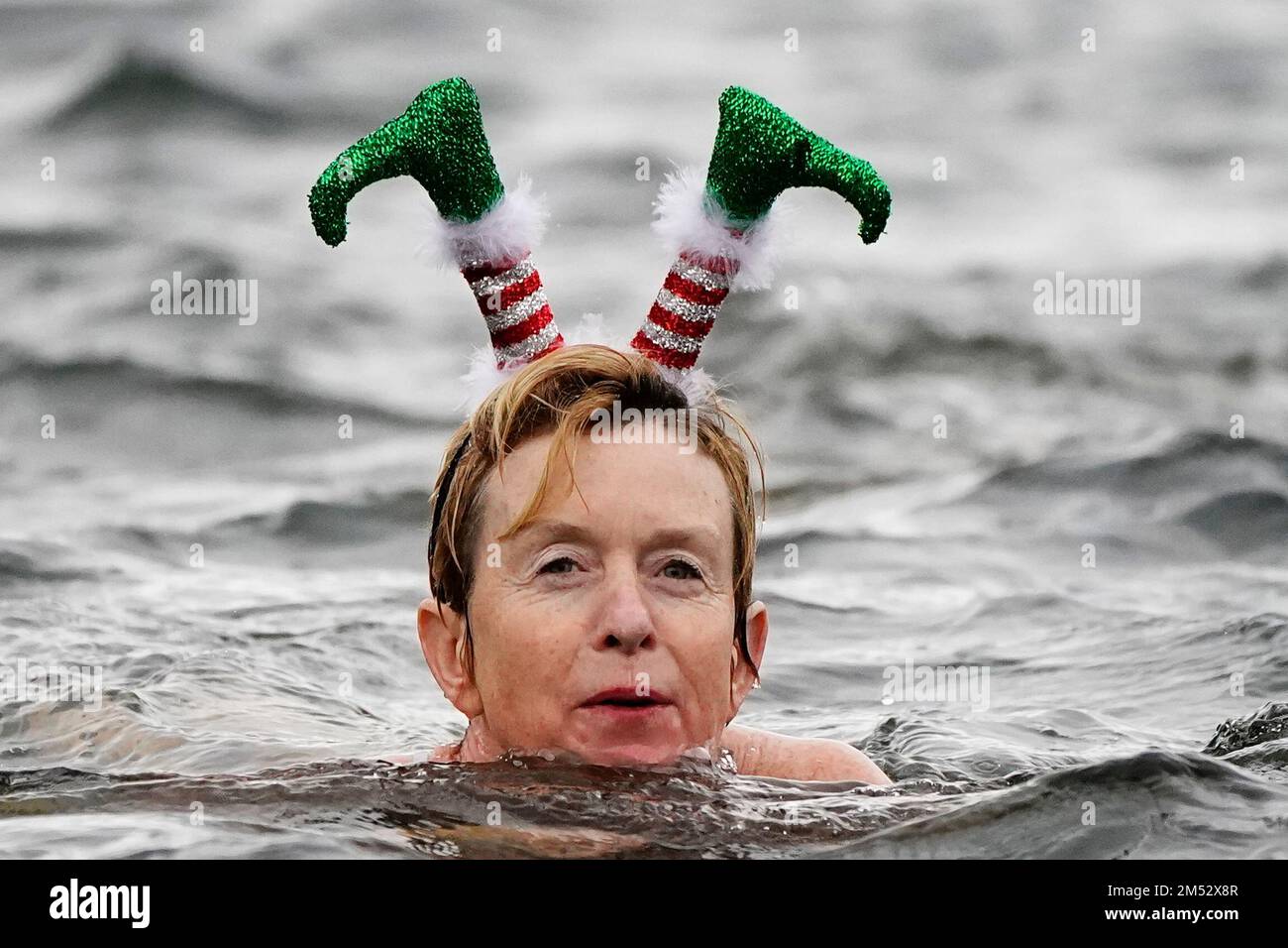 Members of the Serpentine Swimming Club take part in the Peter Pan Cup ...
