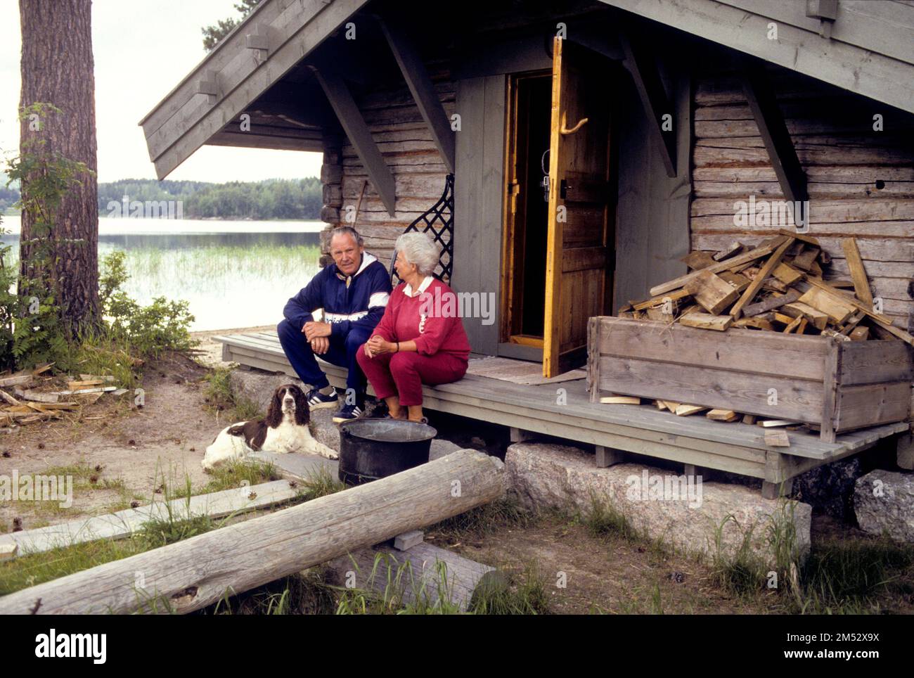 GUNDER HÄGG former Swedish runner in middle distance together with wife ...