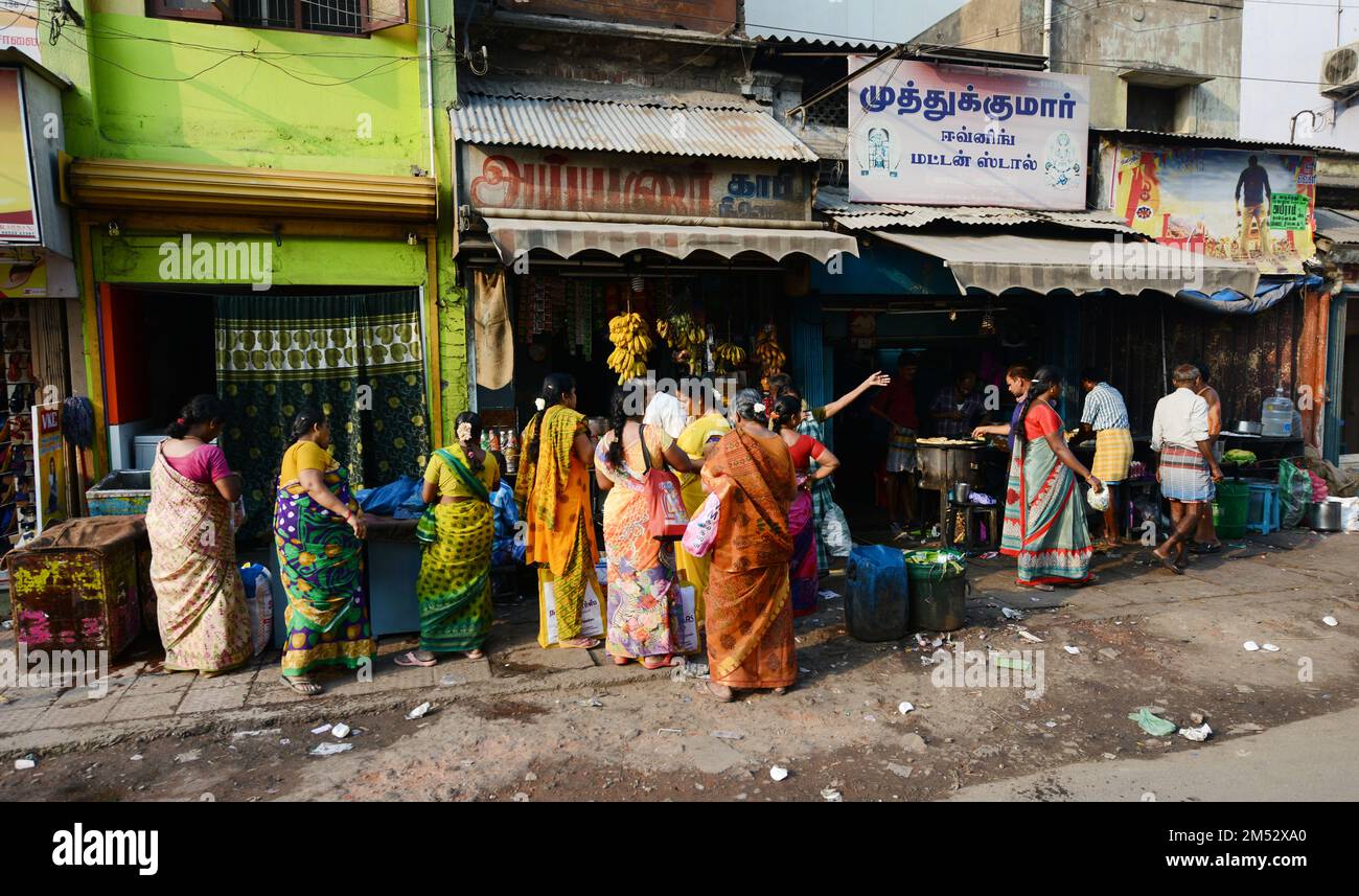The vibrant old city of Madurai, Tamil Nadu, India Stock Photo - Alamy