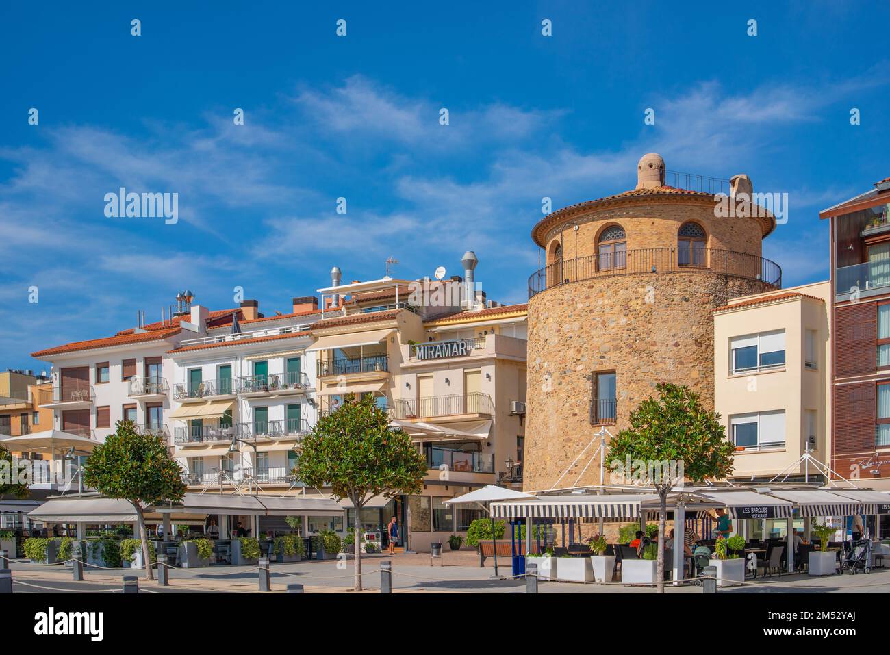 CAMBRILS, SPAIN-OCTOBER 13 2022: View of Cambrils Port and city ...