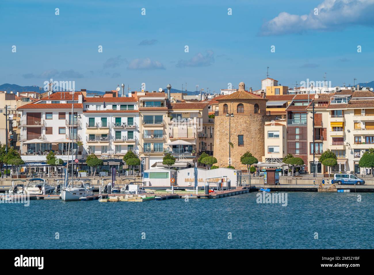 CAMBRILS, SPAIN-OCTOBER 13 2022: View of Cambrils Port and city ...