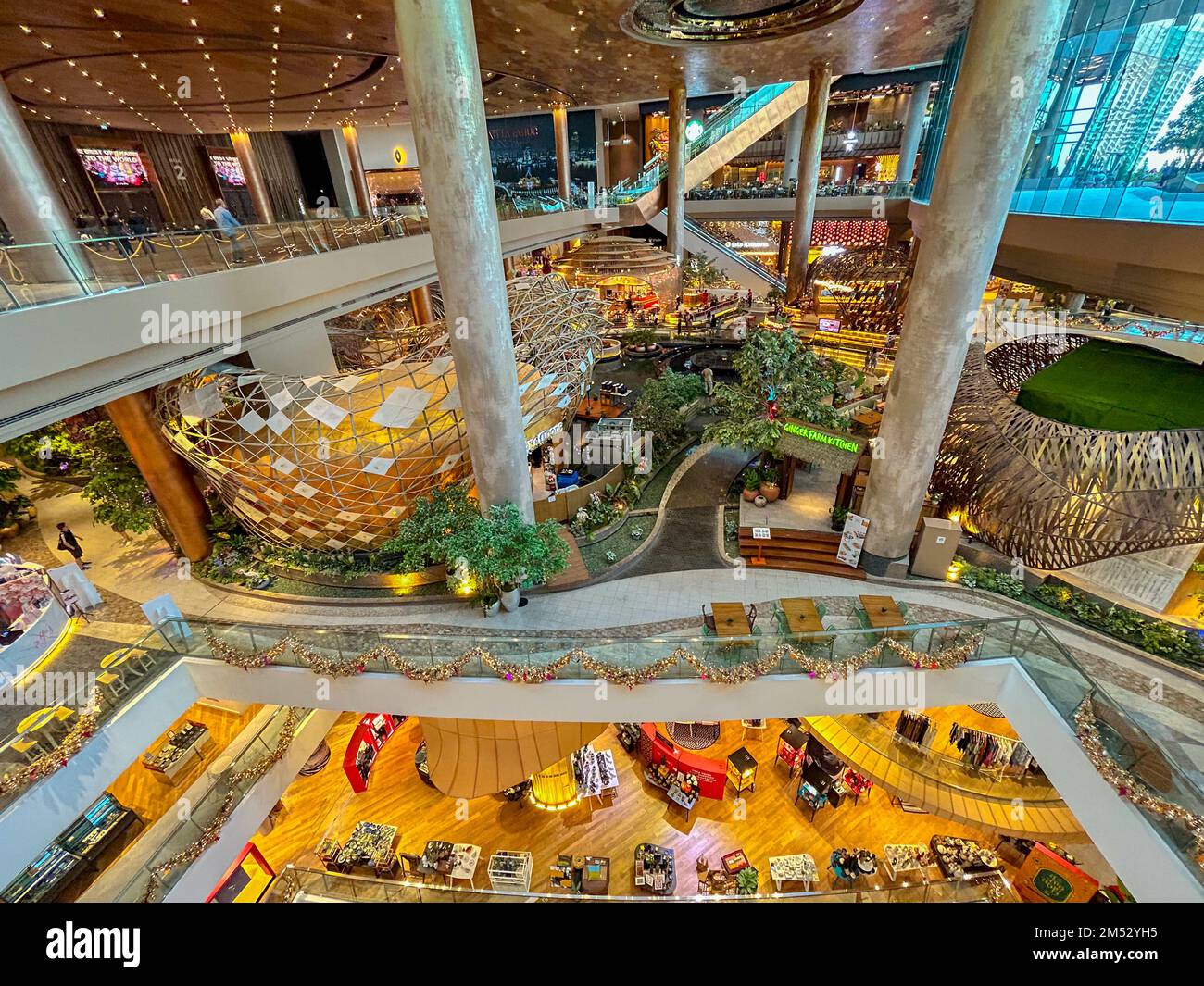Bangkok, Thailand, Wide Angle, High Angle, Inside Views of ICONSIAM ...