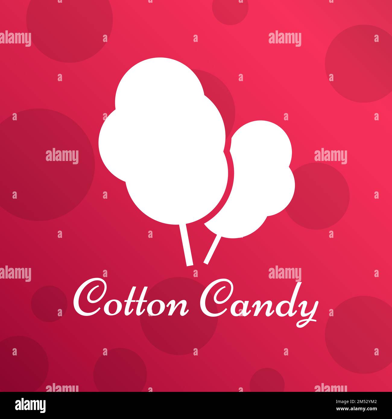 Cotton Candy Isolated Logo Emblem for Your Products, Vector ...