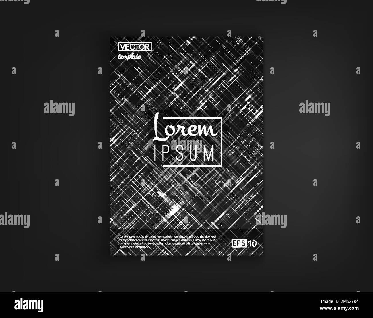 Brochure cover design postcard isolated. 2d background motion objects ...