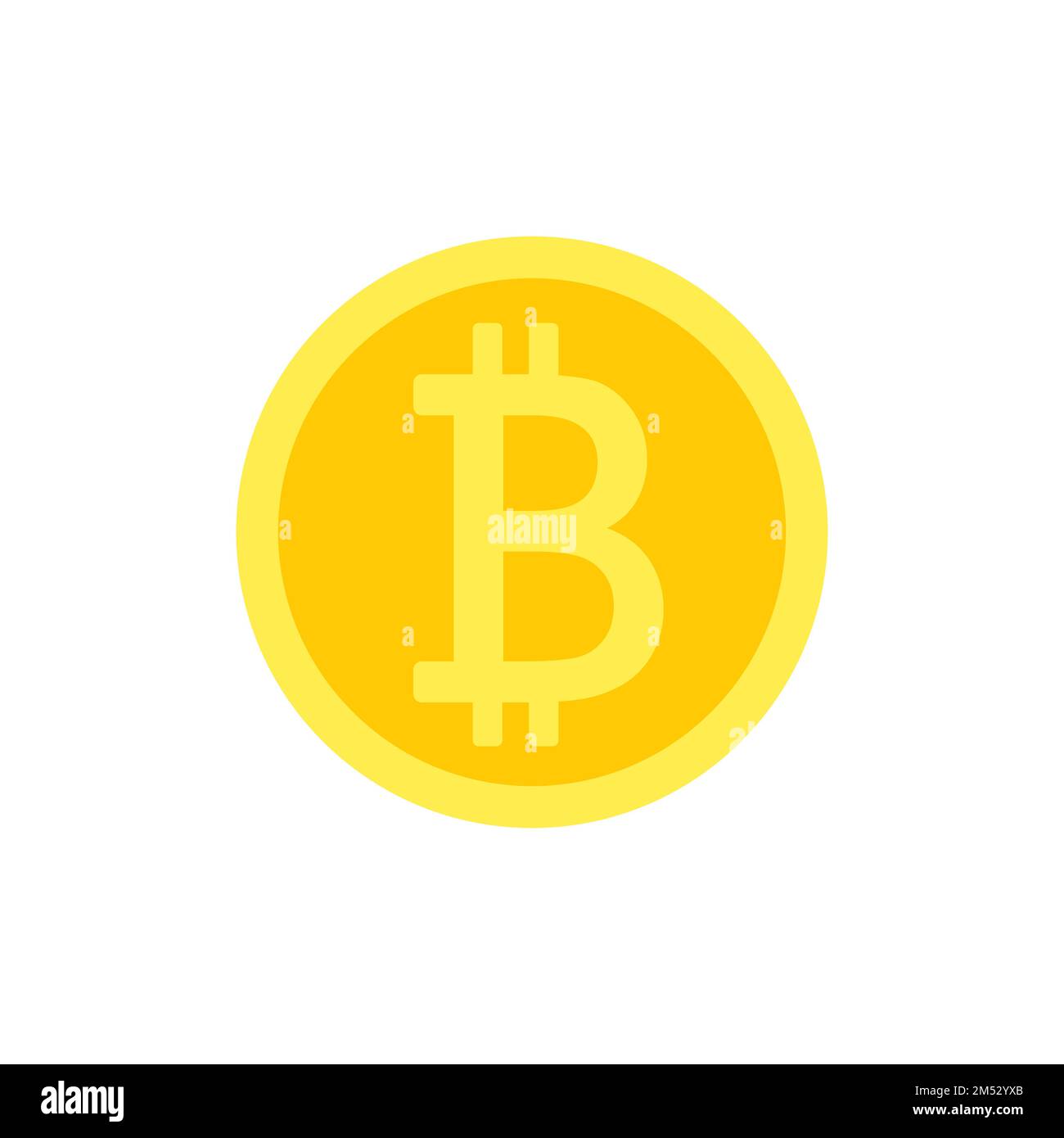 Bitcoin business logo icon is isolated, the symbol is the virtual ...