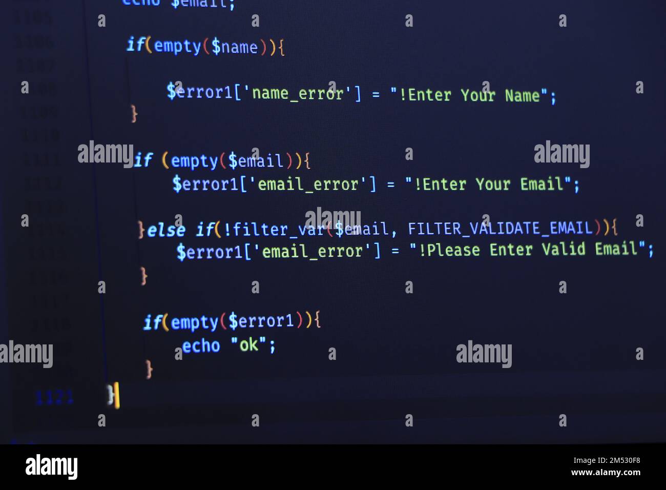 Software Source Code Programming Code Programming Code On Computer