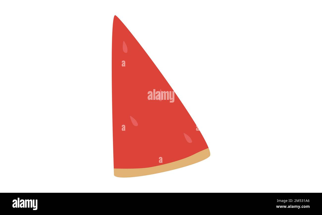 Slide ripe watermelon clipart. A cut slice of peeled watermelon flat ...