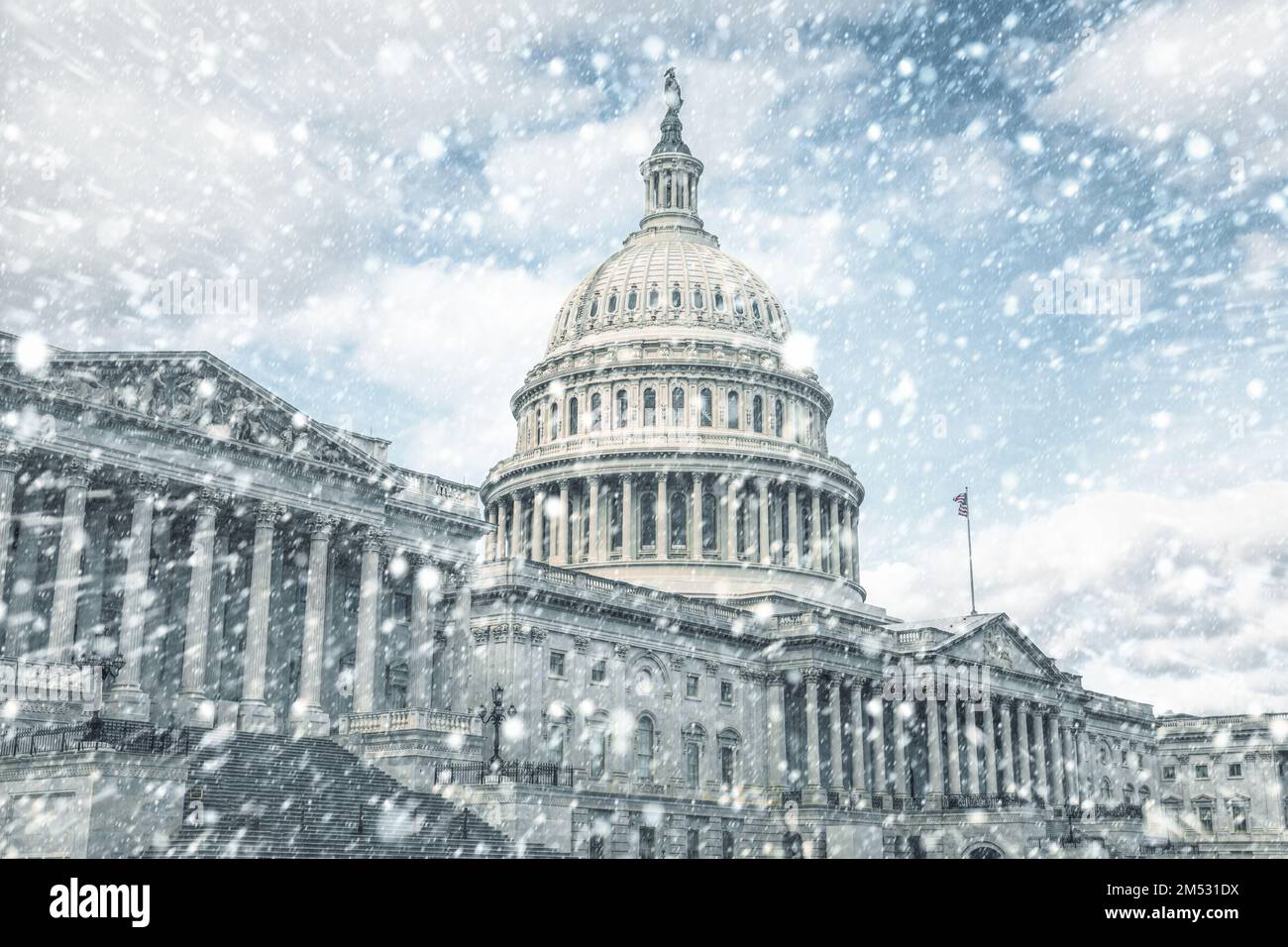 Washington dc white house snow hi-res stock photography and images - Alamy
