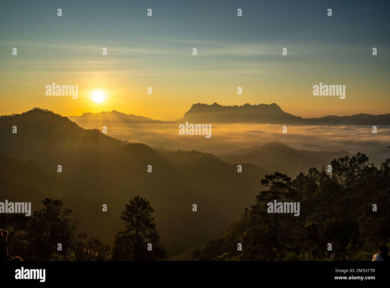 Time lapse majestic view of Doi Luang Chiang Dao in northern Thailand ...