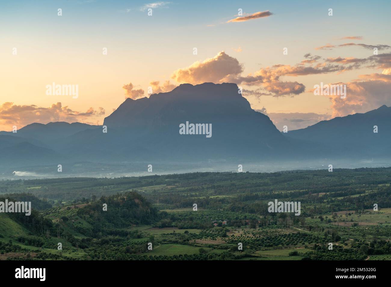 Time lapse majestic view of Doi Luang Chiang Dao in northern Thailand ...