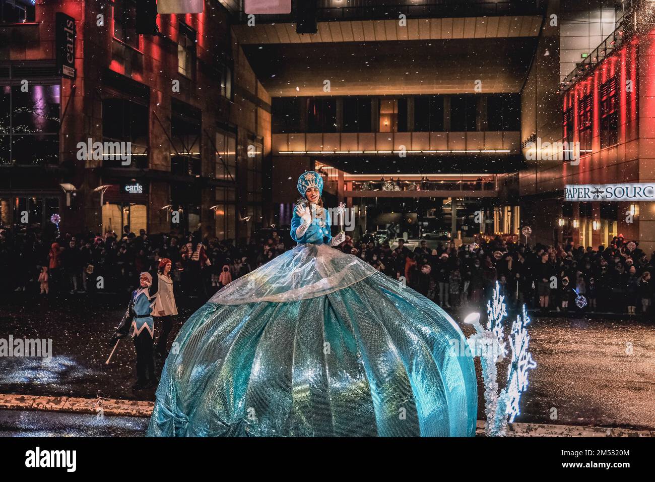 Performances are held on floats and on the streets. Nearly a thousand ...